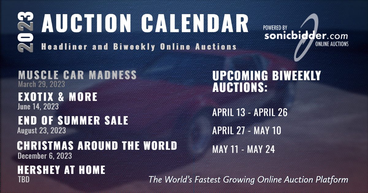 2023 AUCTION CALENDAR - sonicbidder